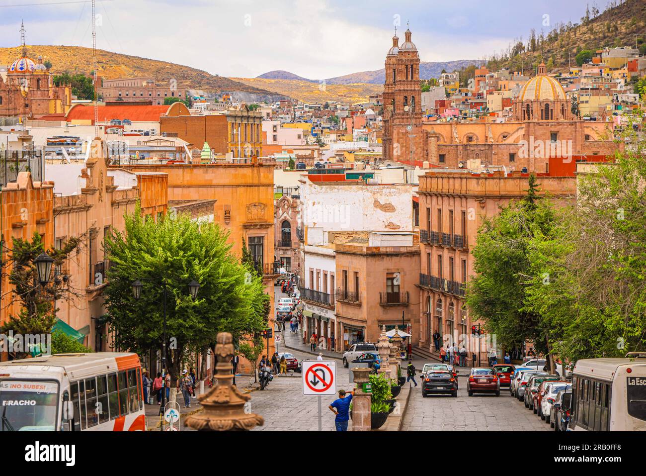 Zacatecas Mexico. Colonial zone of the capital city of the state of ...