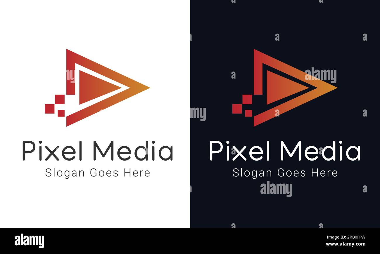 Pixel Play Button Logo Design Play Logo Type Stock Vector Image & Art ... Pixel Play Button Logo Design Play Logo Type Stock Vector Image & Art ...