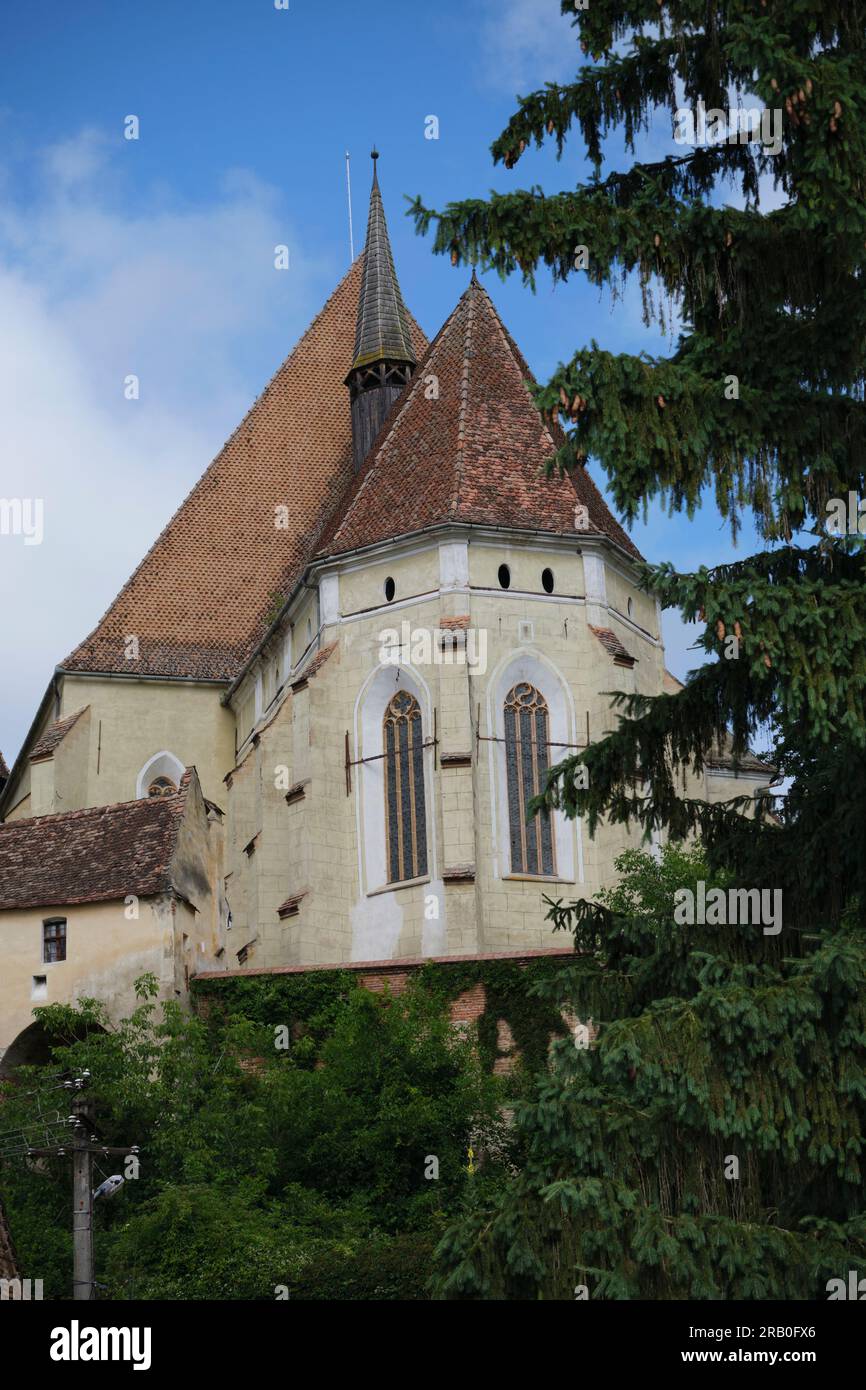 The church forms part of the villages with fortified churches hi-res ...