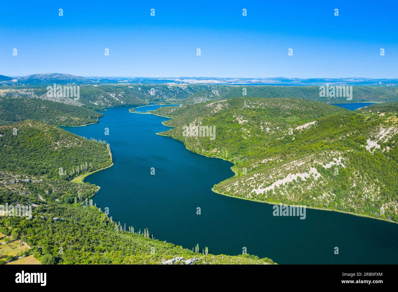 Amazing landscape, Cikola river canyon in inland Dalmatia, Croatia ...