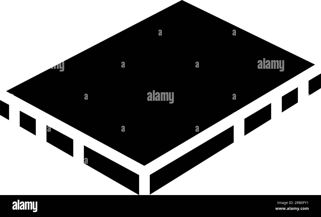 concrete slab civil engineer glyph icon vector illustration Stock ...