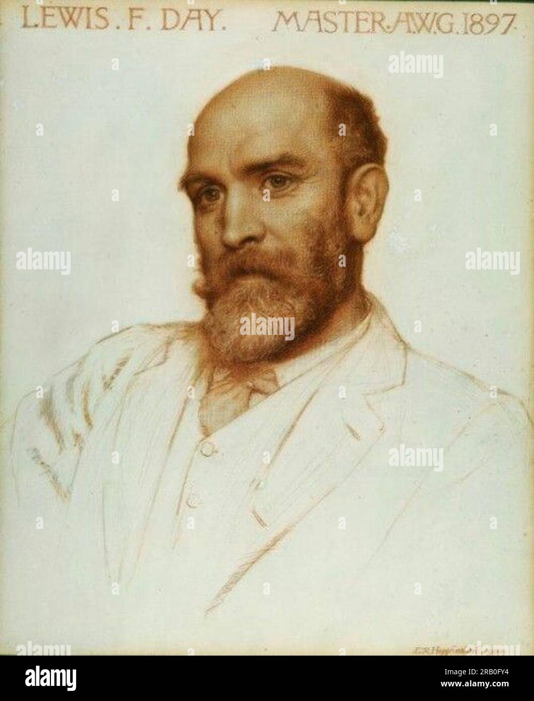 Lewis F. Day 1900 by Edward Robert Hughes Stock Photo - Alamy