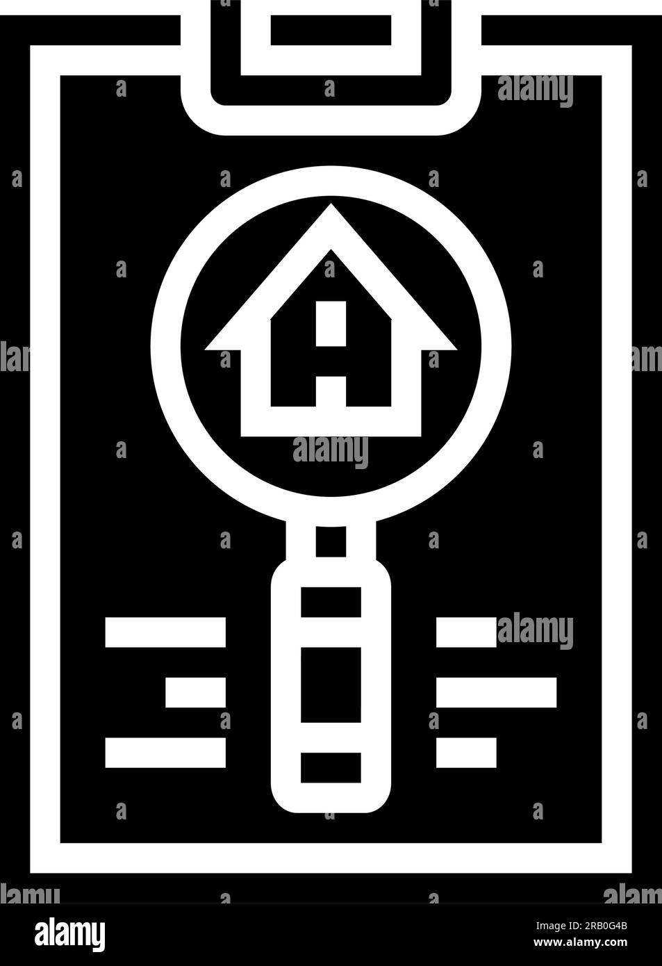 Building Inspection Civil Engineer Glyph Icon Vector Illustration Stock