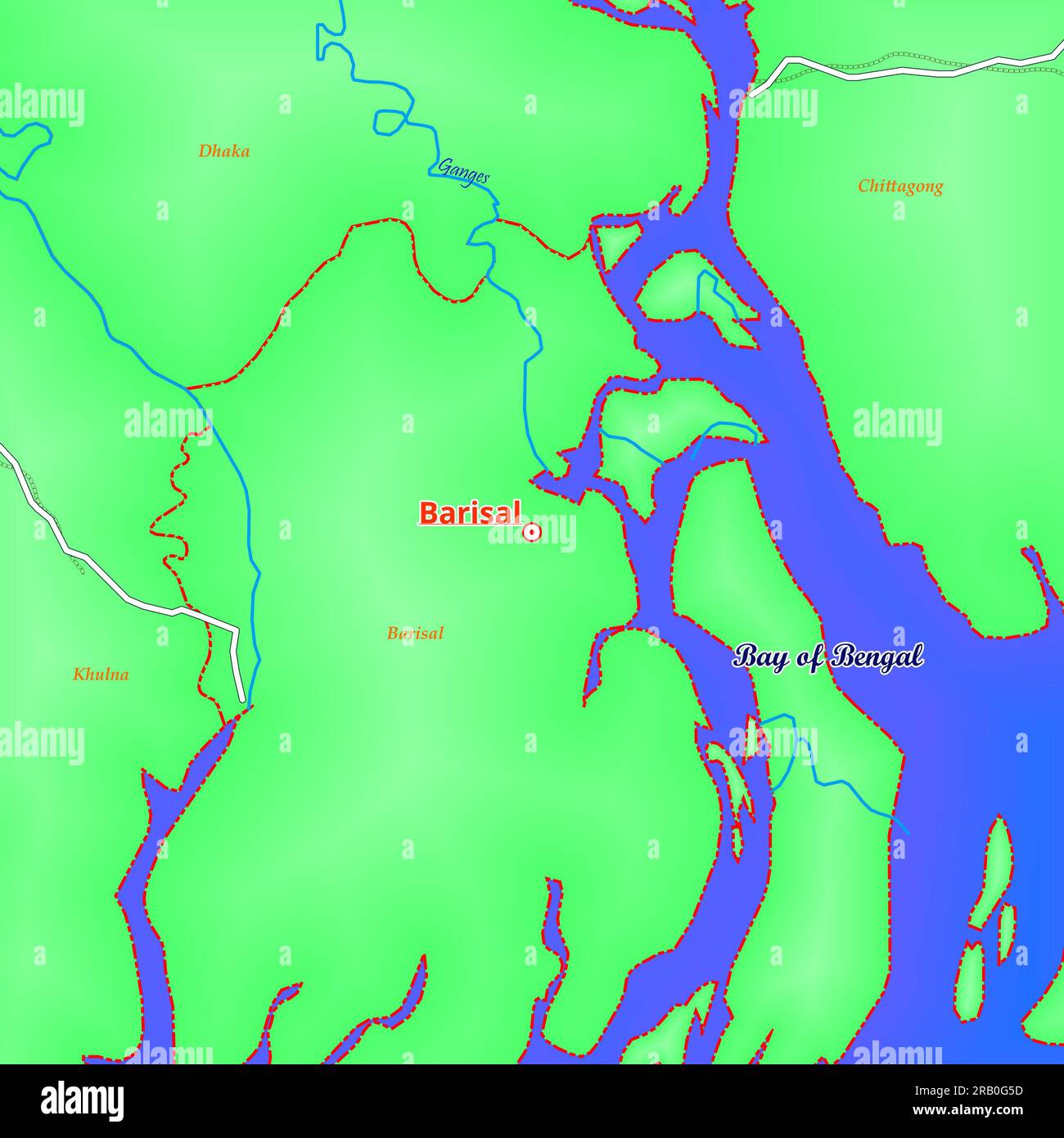 Bangladesh maps hi-res stock photography and images - Alamy
