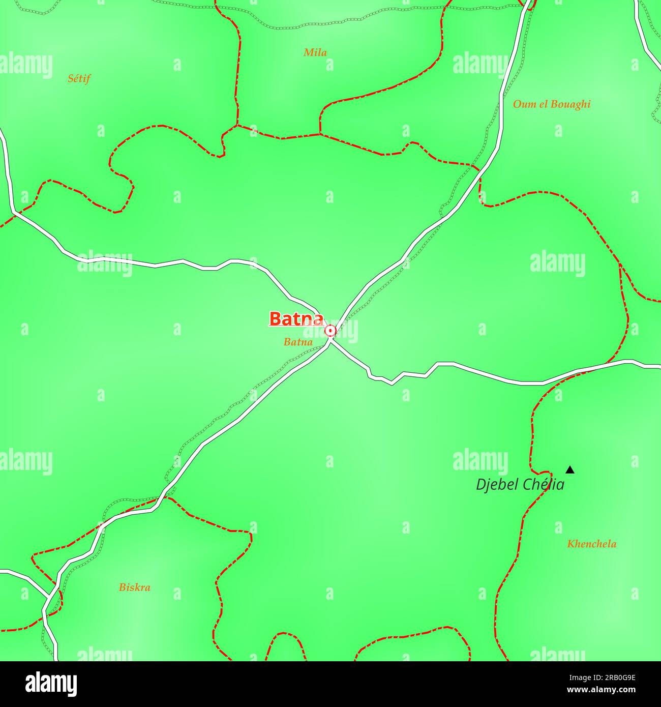 Batna map hi-res stock photography and images - Alamy