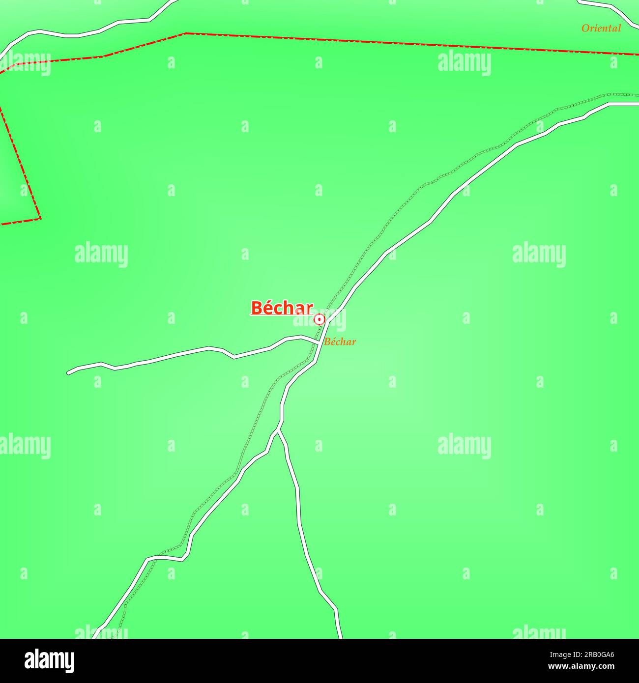 Map of Béchar City in Algeria Stock Photo - Alamy