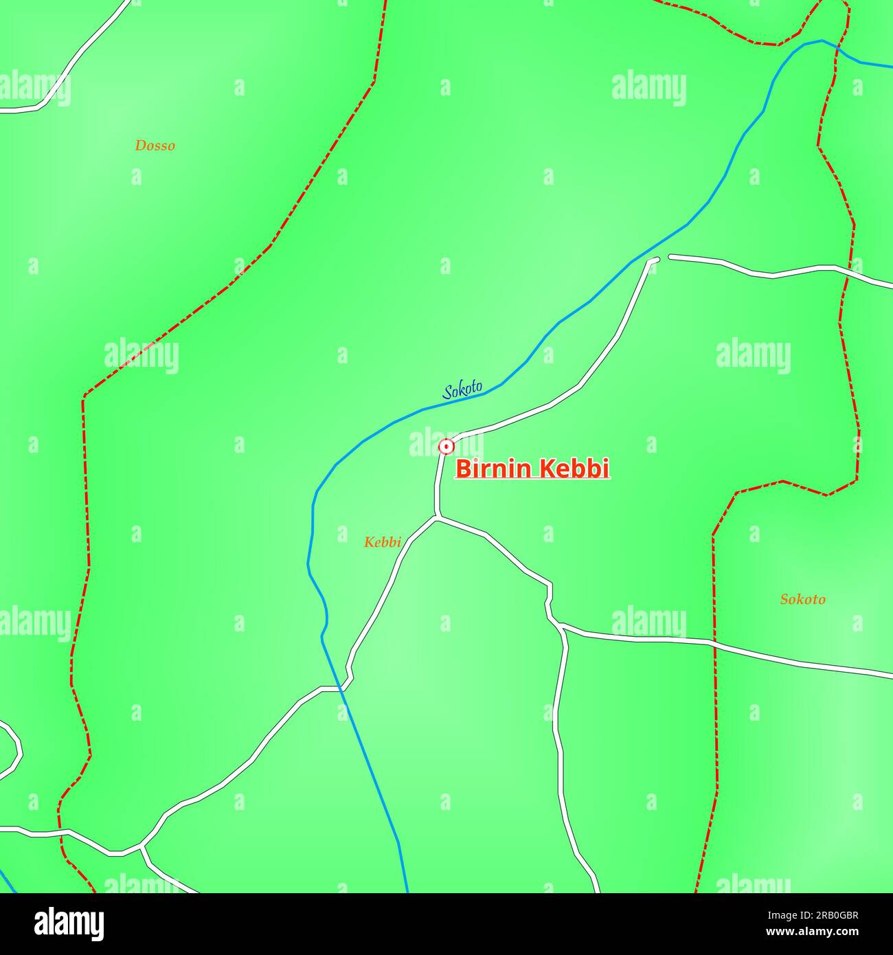 Map of Birnin Kebbi City in Nigeria Stock Photo - Alamy