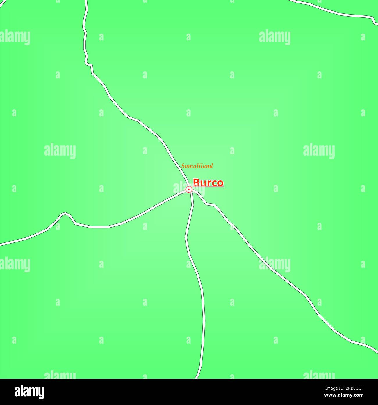 Map of Burco City in Somaliland Stock Photo - Alamy
