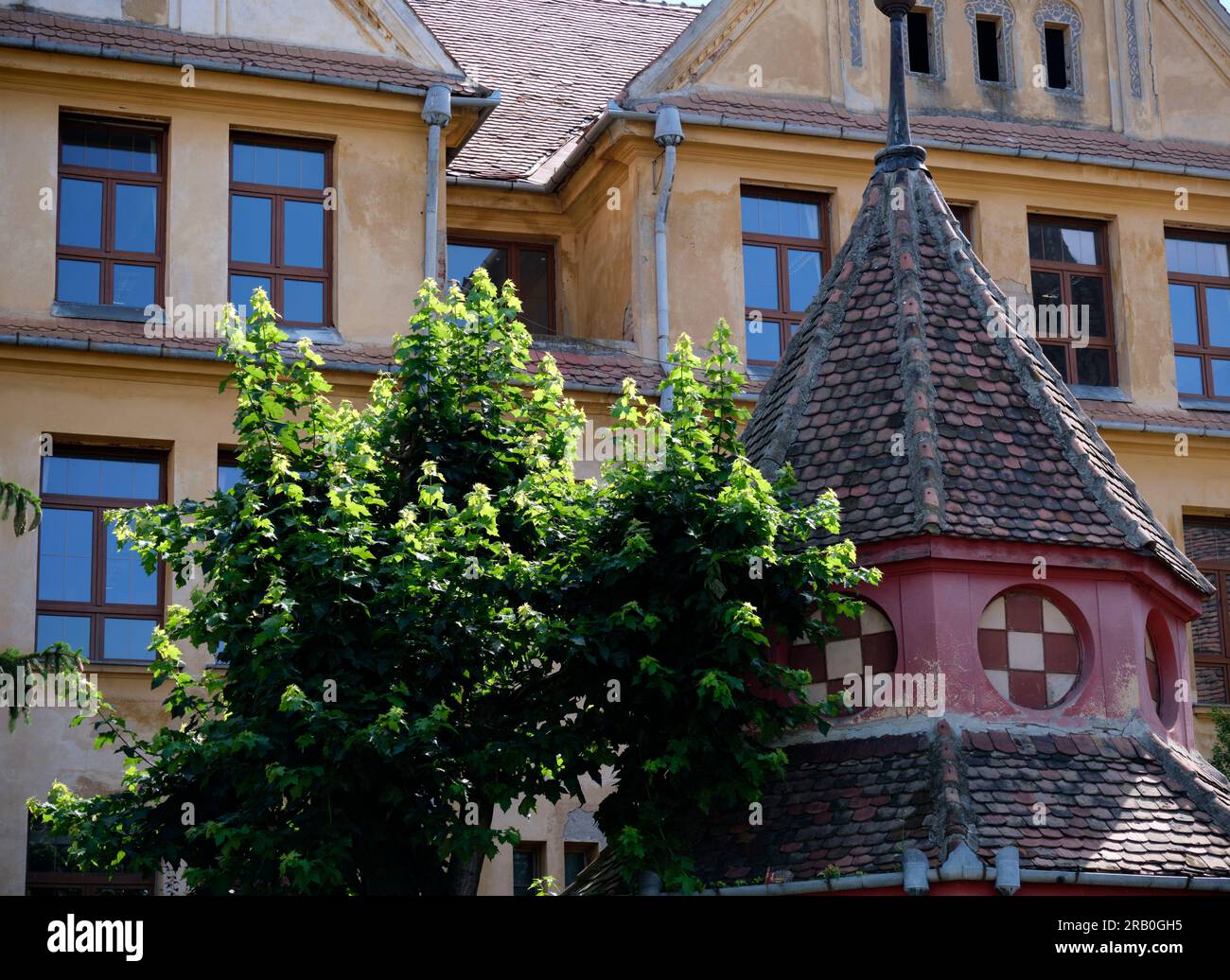 The historic town centre of Mediaș/Mediasch Stock Photo - Alamy