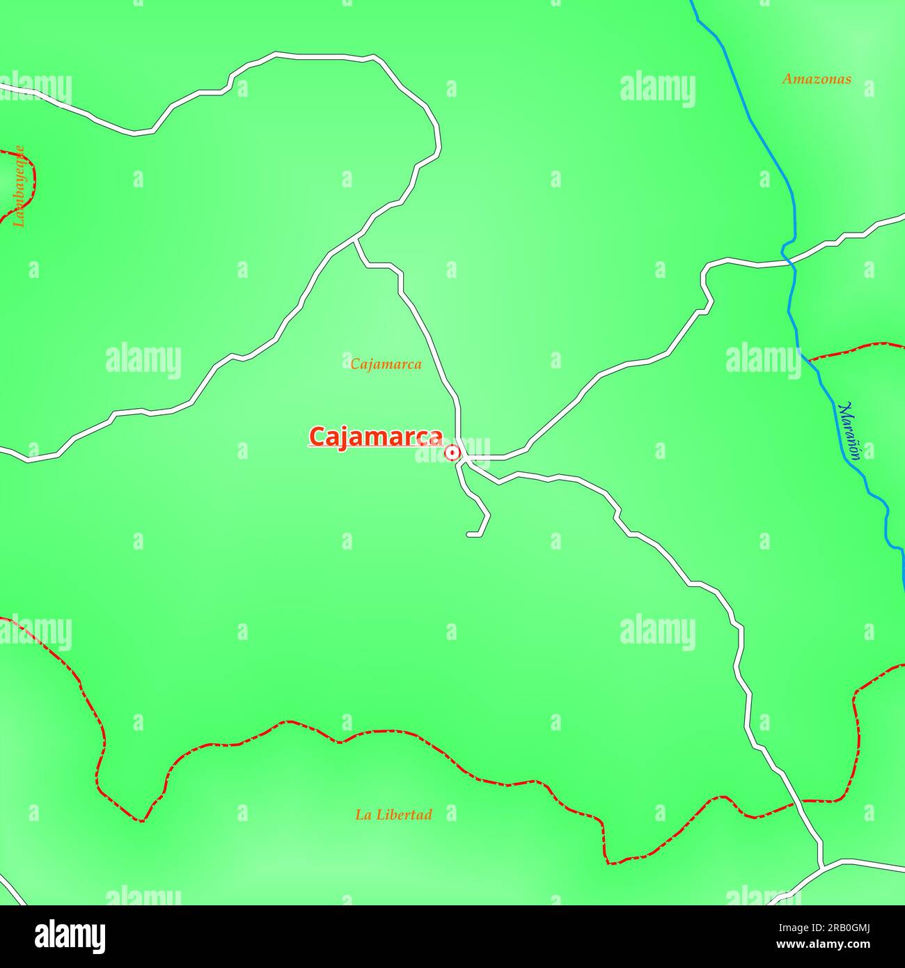 Cajamarca map hi-res stock photography and images - Alamy