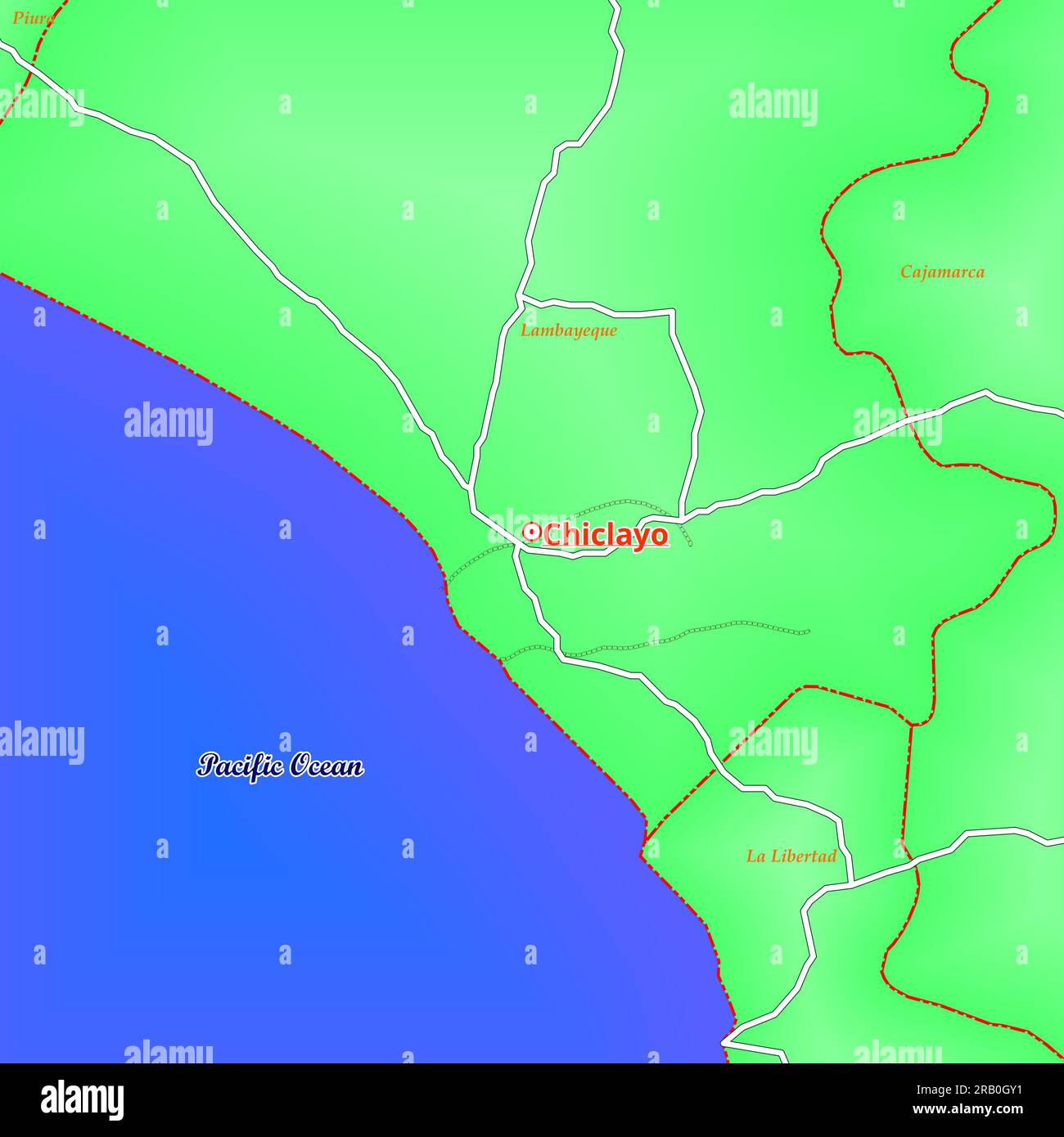 Chiclayo map hi-res stock photography and images - Alamy