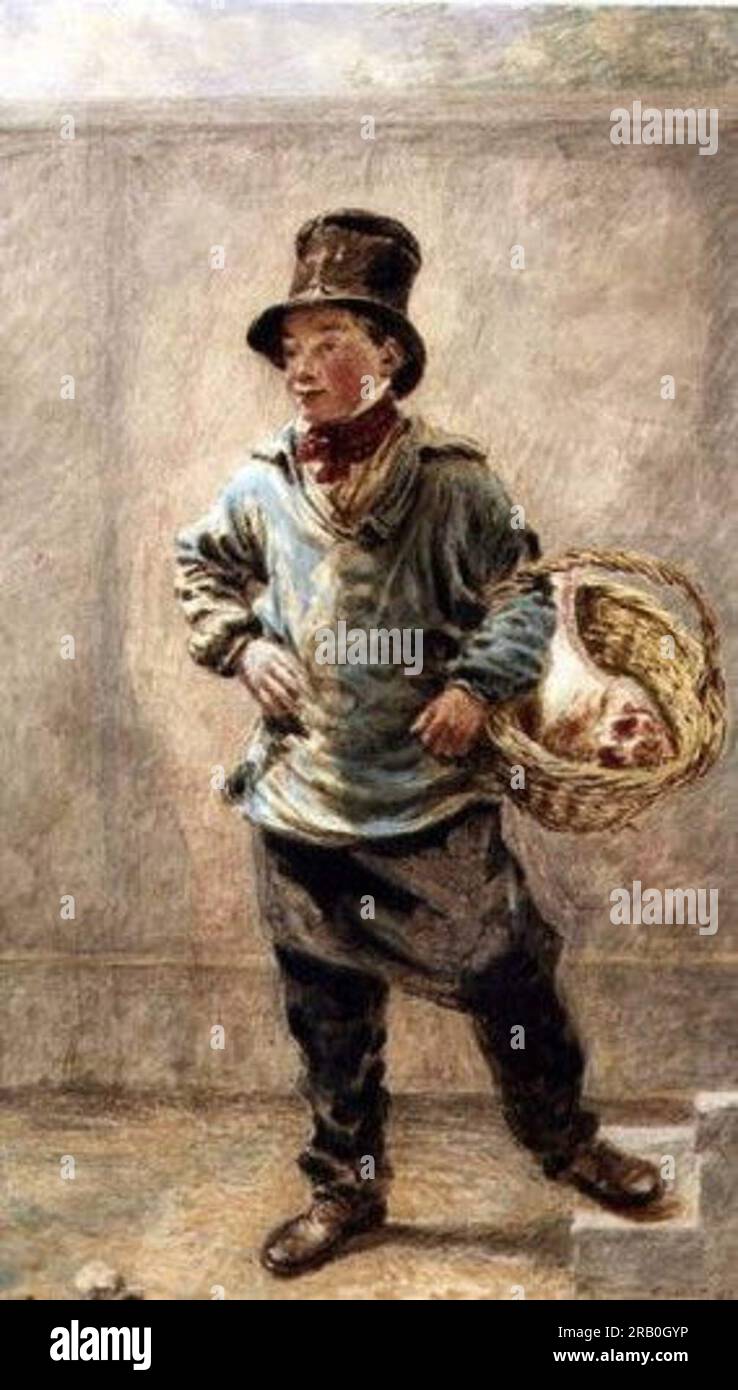 The butchers boy by William Henry Hunt Stock Photo - Alamy