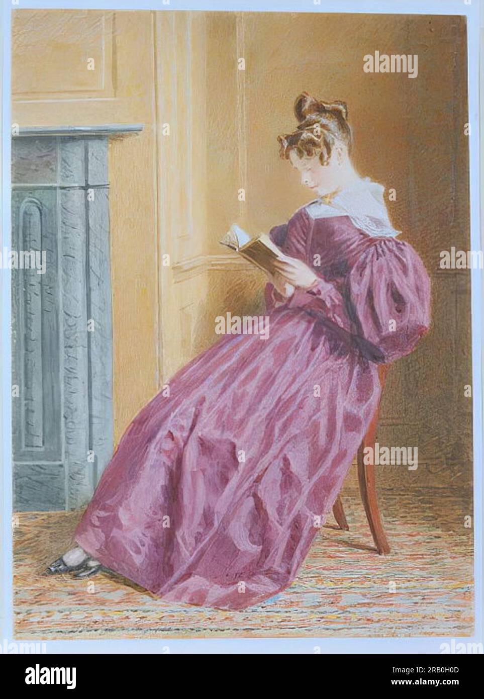 Mrs Gurney Hoare 1837 by William Henry Hunt Stock Photo - Alamy