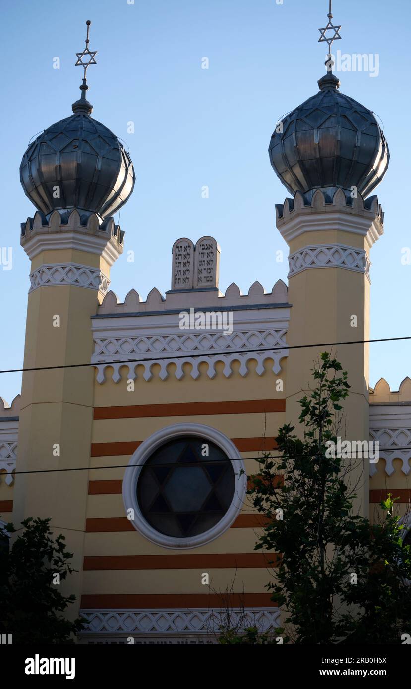 The facade of Jewish synagogue in Cluj Napoca ,Romania Stock Photo - Alamy