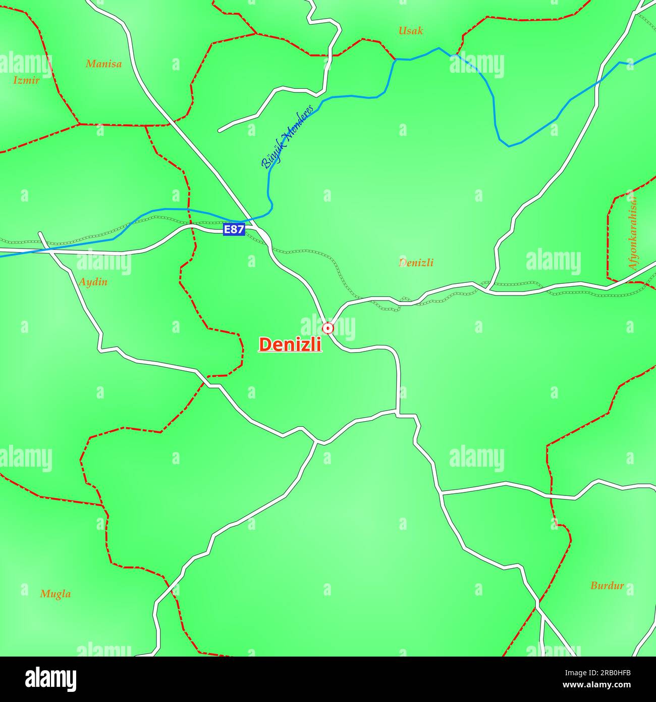 Denizli map hi-res stock photography and images - Alamy