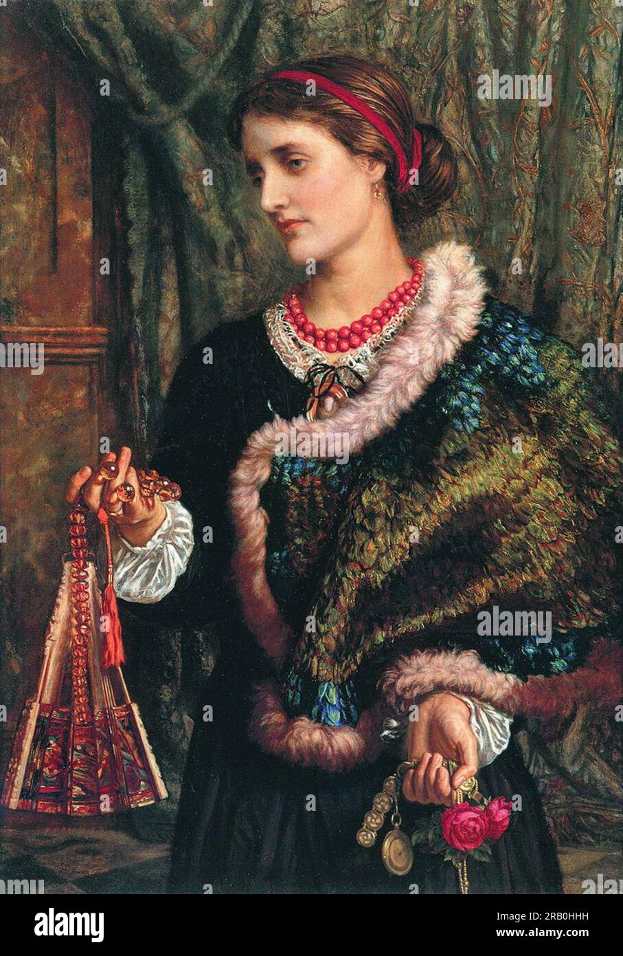 The Birthday (A Portrait Of The Artist's Wife, Edith) 1868 by William ...