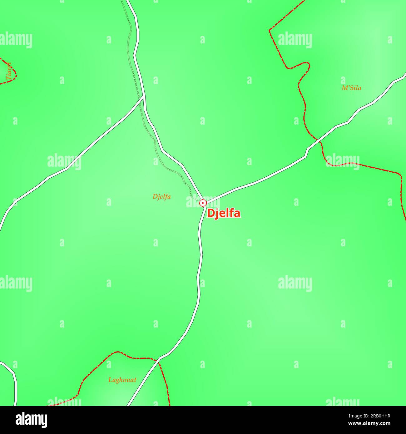 Map of Djelfa City in Algeria Stock Photo - Alamy