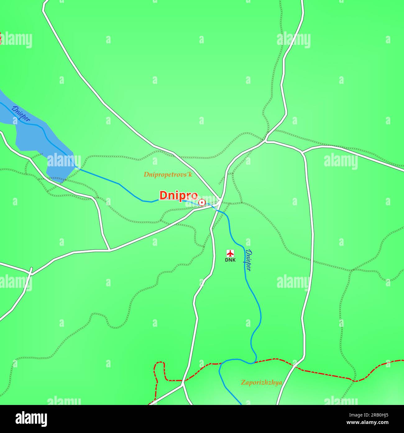 Dnipro map hi-res stock photography and images - Alamy