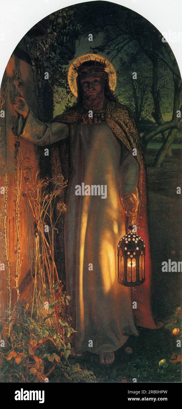 The Light of the World 1851 by William Holman Hunt Stock Photo - Alamy