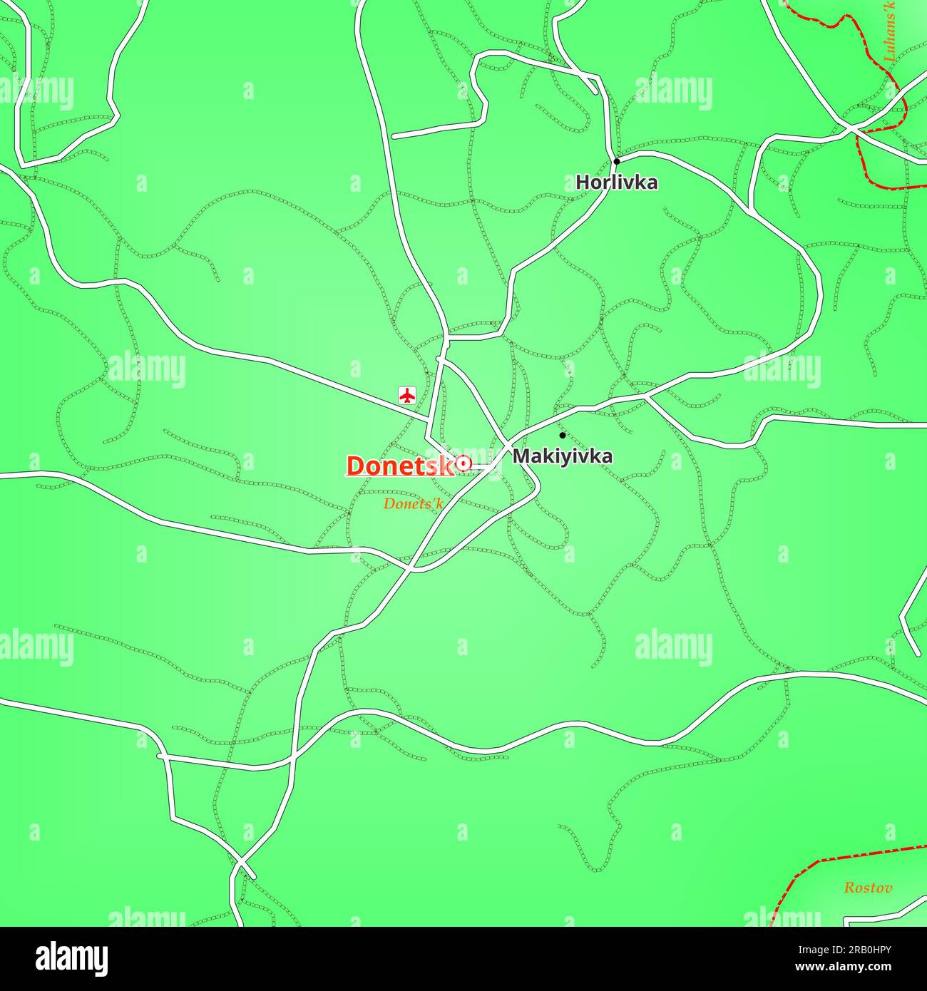 Map of donetsk hi-res stock photography and images - Alamy