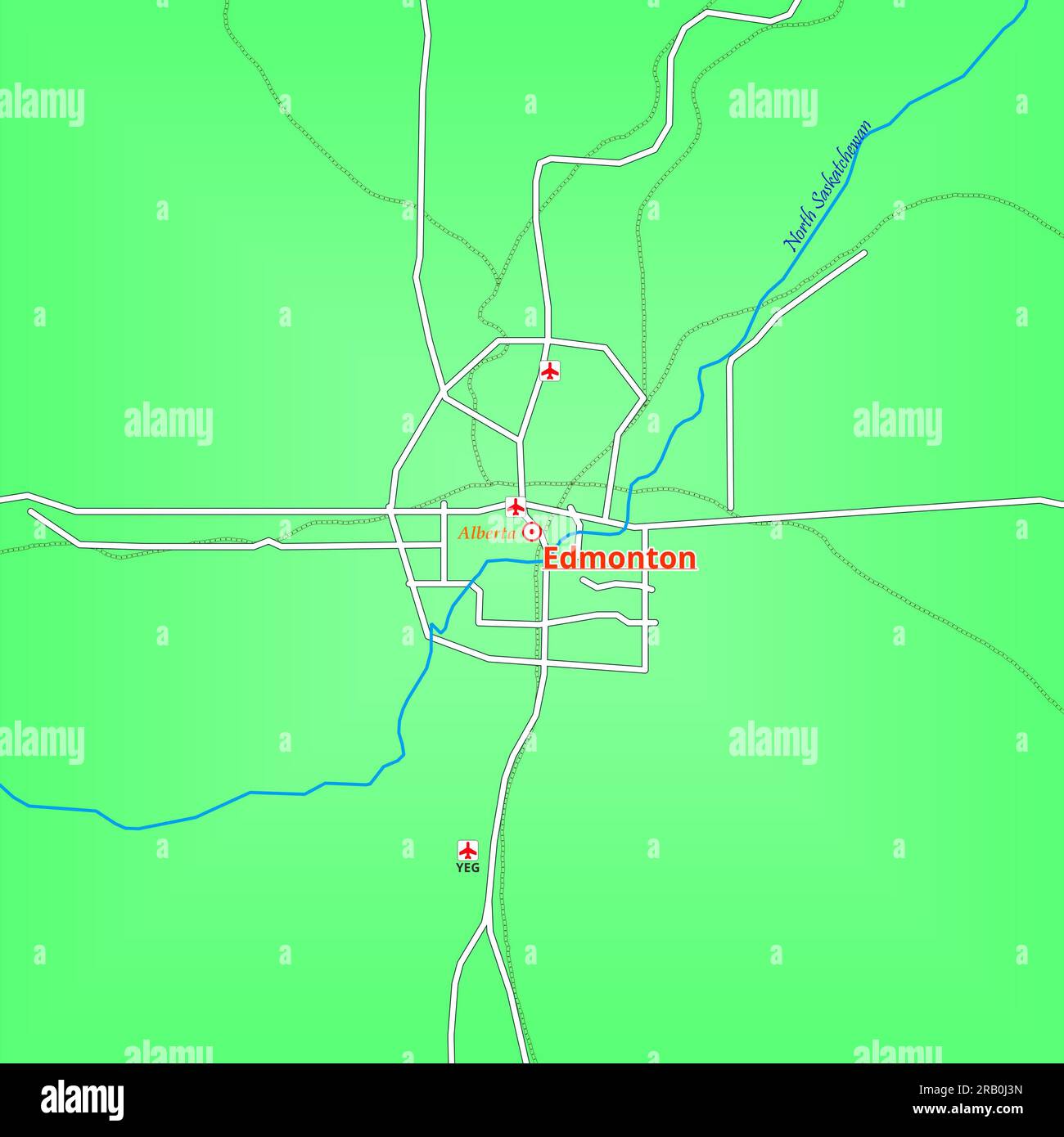 Canada simple map hi-res stock photography and images - Alamy