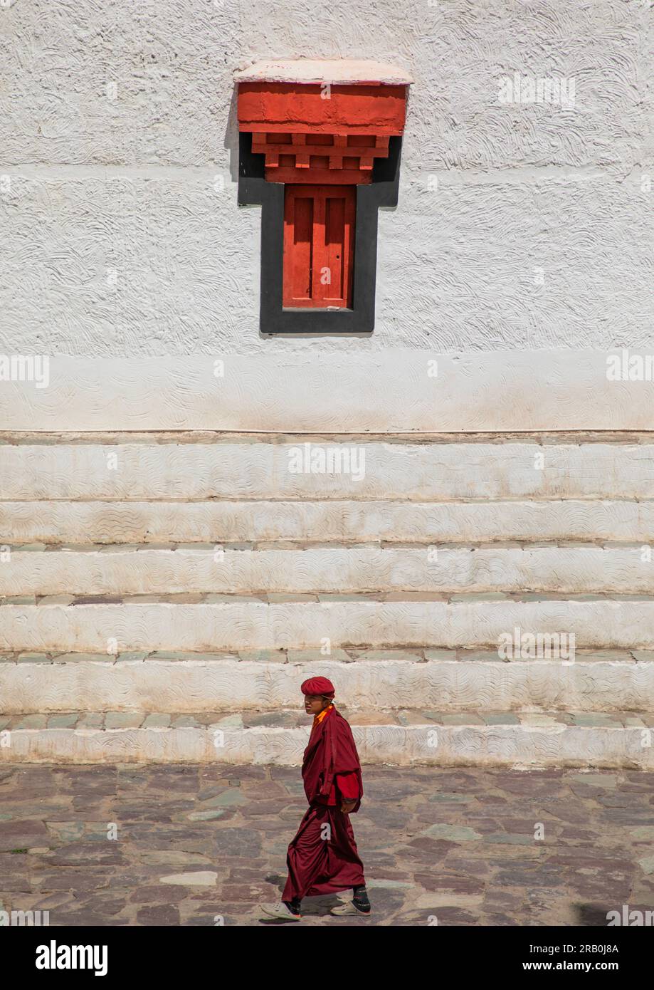 Lama in Hemis monastery, Ladakh, Hemis, India Stock Photo - Alamy