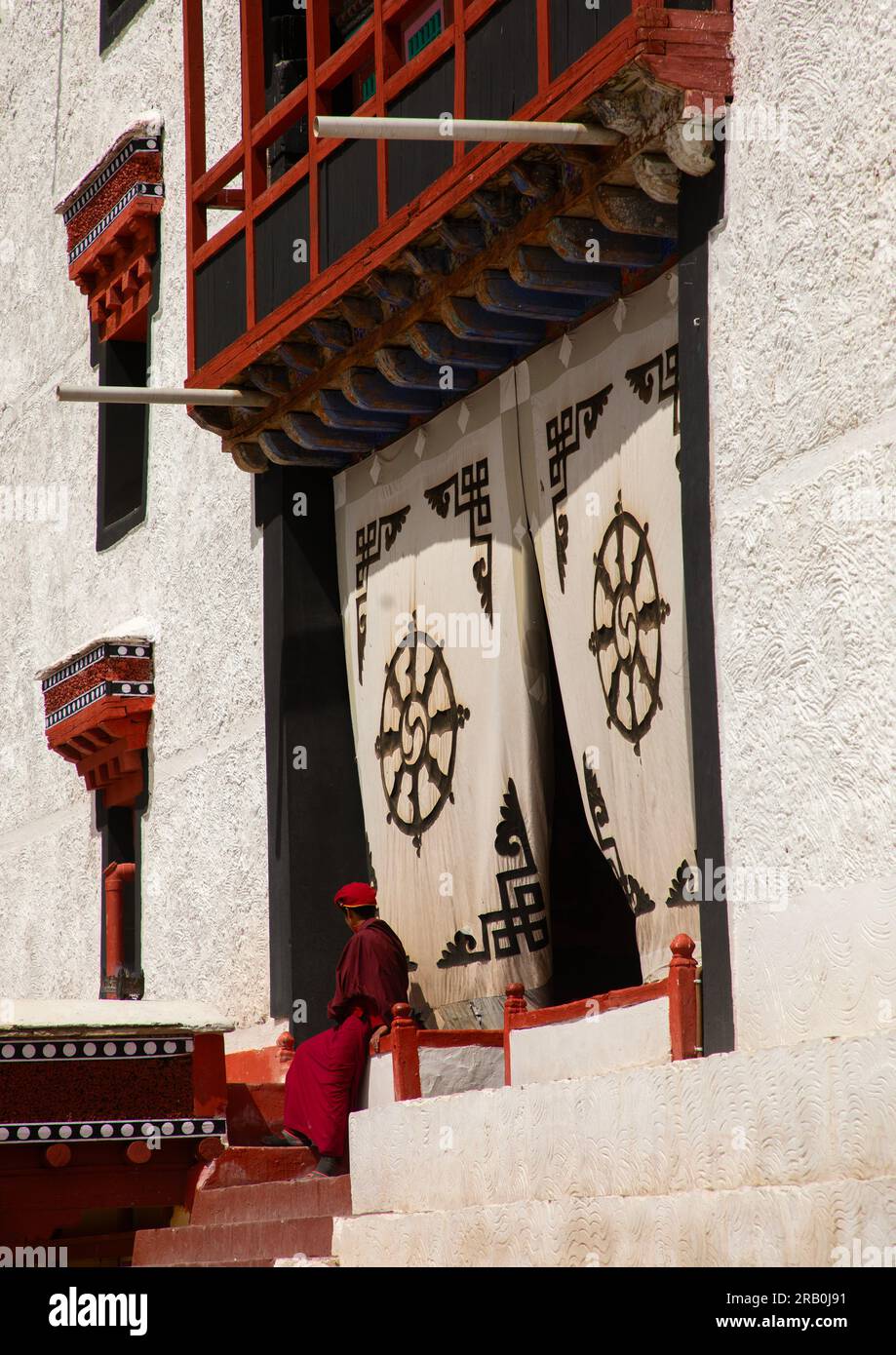 Lama in Hemis monastery, Ladakh, Hemis, India Stock Photo - Alamy