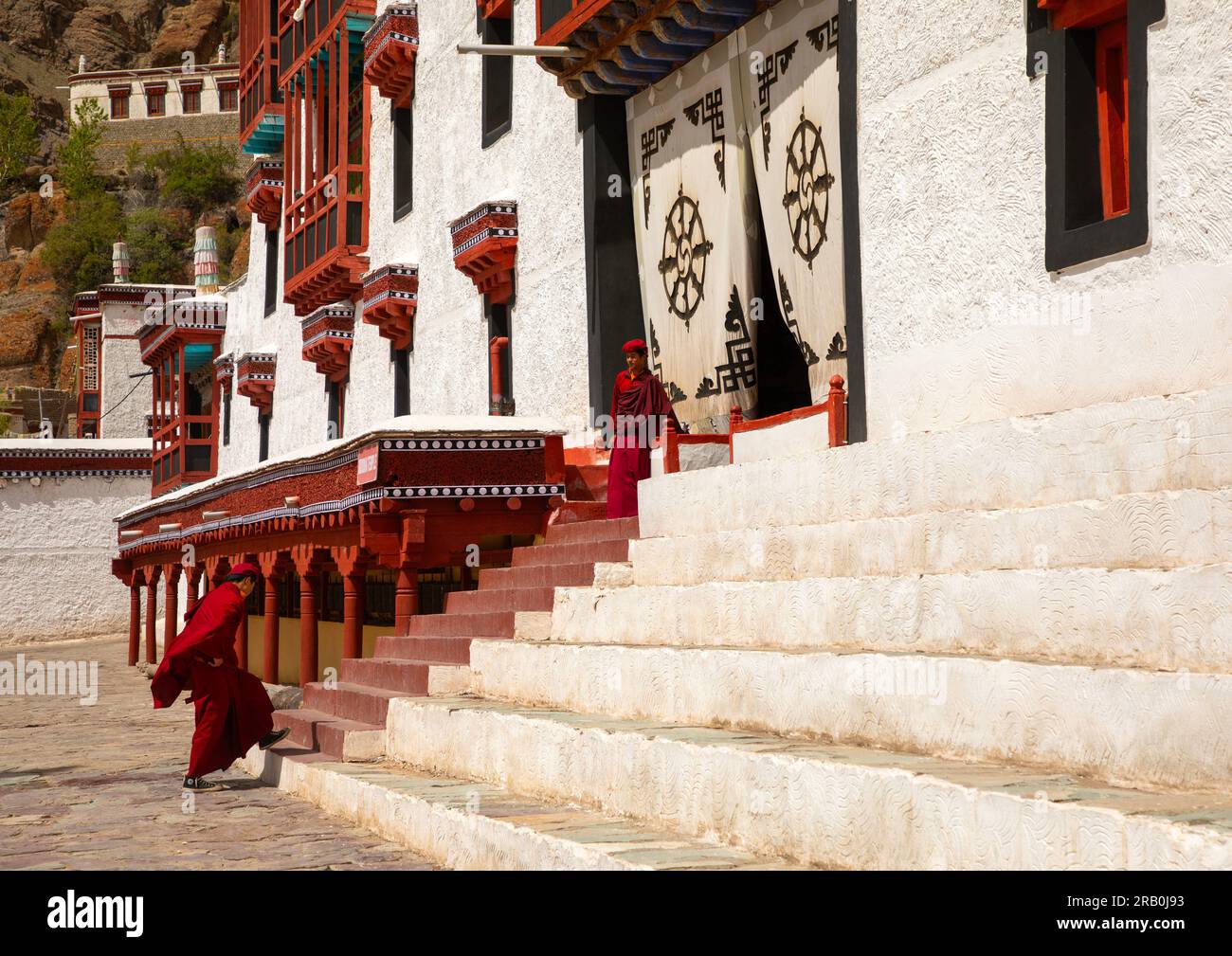 Lama in Hemis monastery, Ladakh, Hemis, India Stock Photo - Alamy