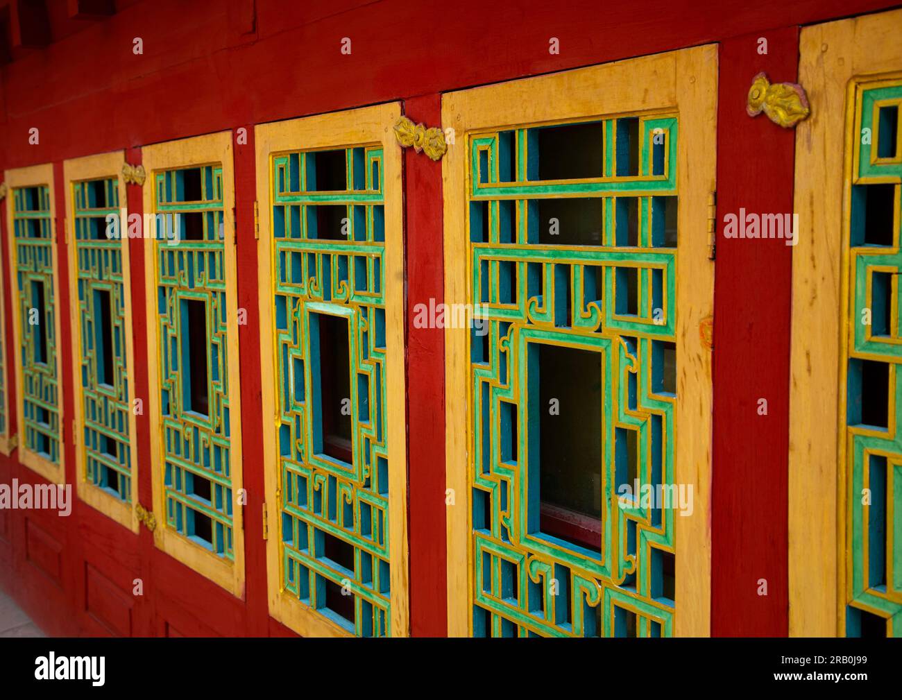 Hemis monastery windows, Ladakh, Hemis, India Stock Photo - Alamy