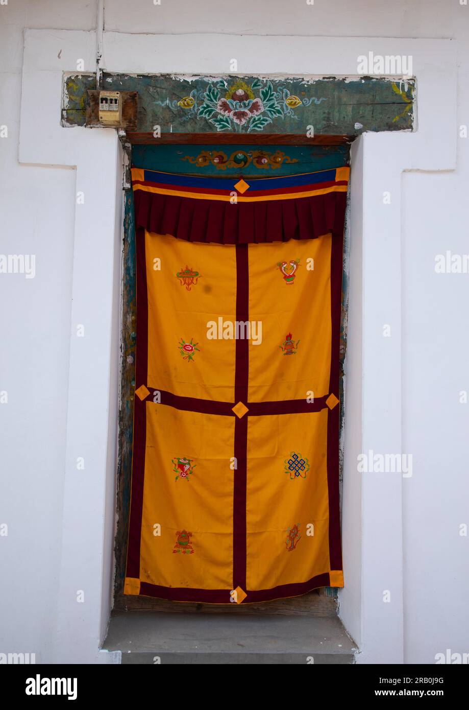 Buddhist door curtain hi-res stock photography and images - Alamy