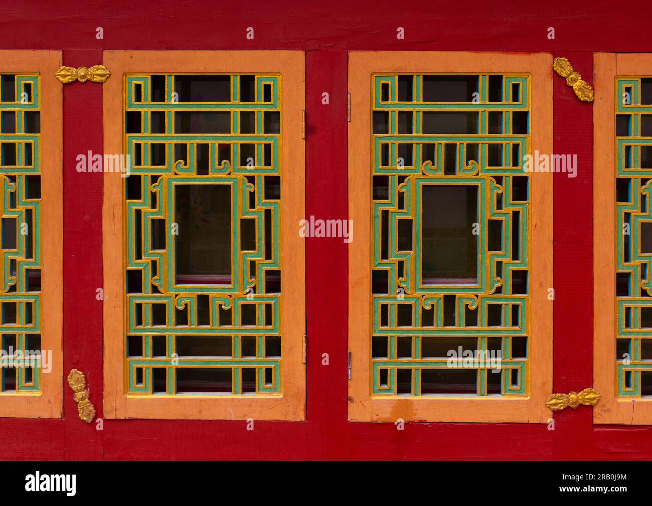 Hemis monastery windows, Ladakh, Hemis, India Stock Photo - Alamy