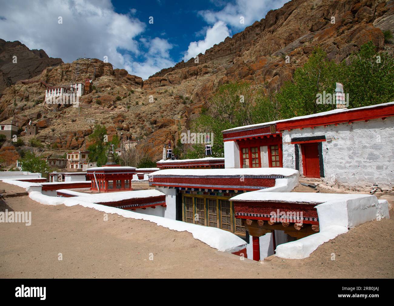 Hemis monastery roof, Ladakh, Hemis, India Stock Photo - Alamy