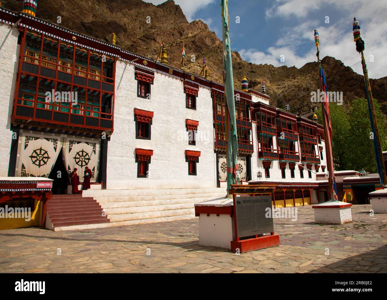 Courtyard of Hemis Monastery, Ladakh, Hemis, India Stock Photo - Alamy