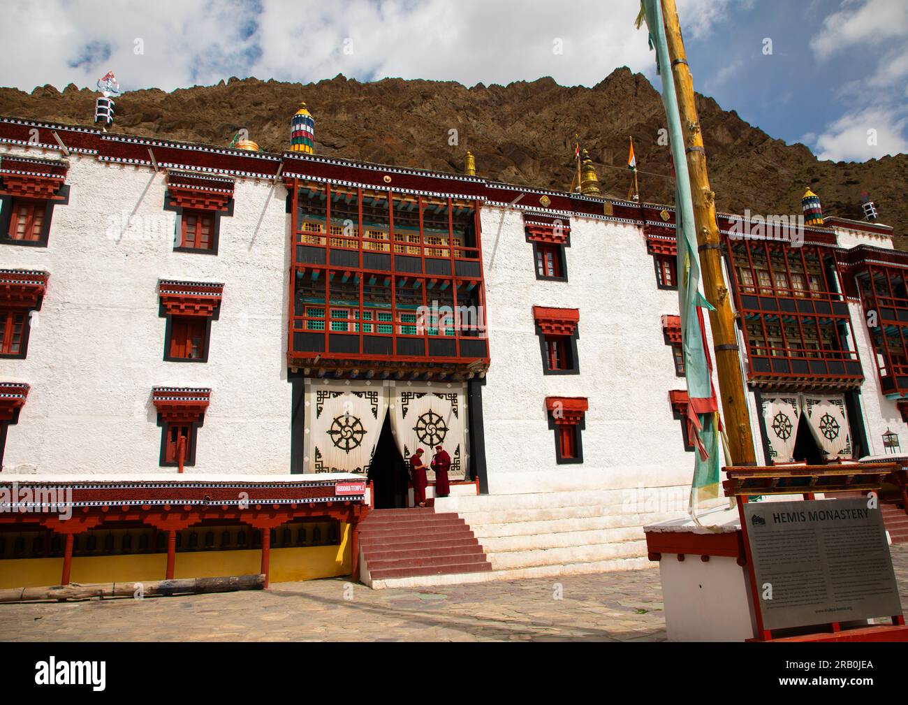 Hemis Monastery courtyard, Ladakh, Hemis, India Stock Photo - Alamy