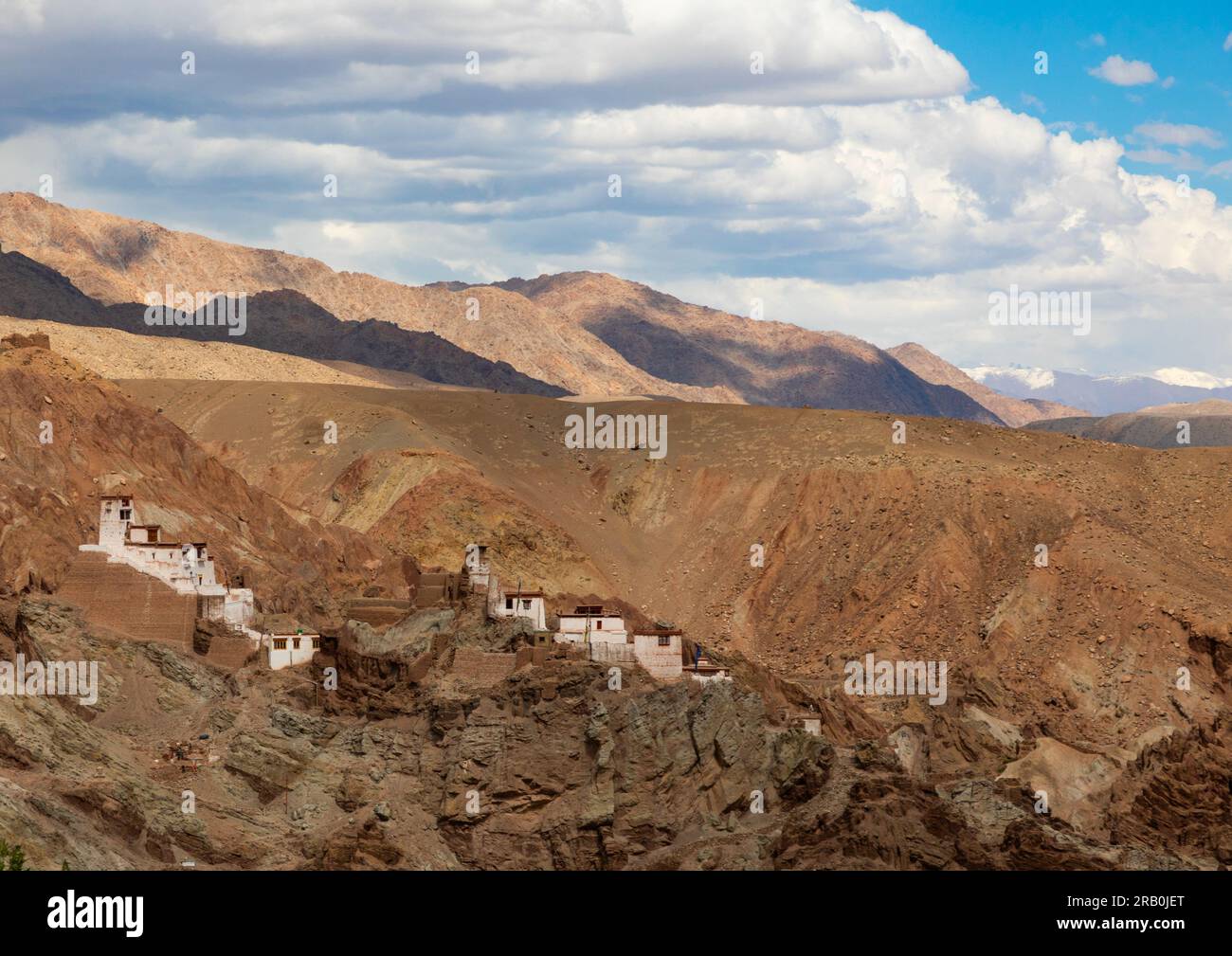 Monastery in the hills, Ladakh, Leh, India Stock Photo - Alamy