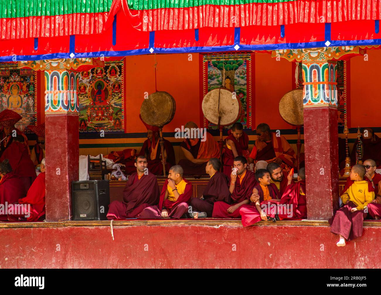 Lamayuru Monastery ceremony, Ladakh, Khalatse, India Stock Photo - Alamy
