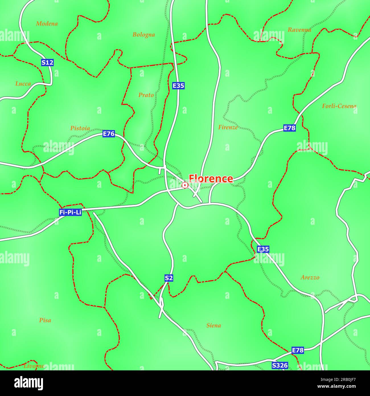 Map of florence hi-res stock photography and images - Alamy