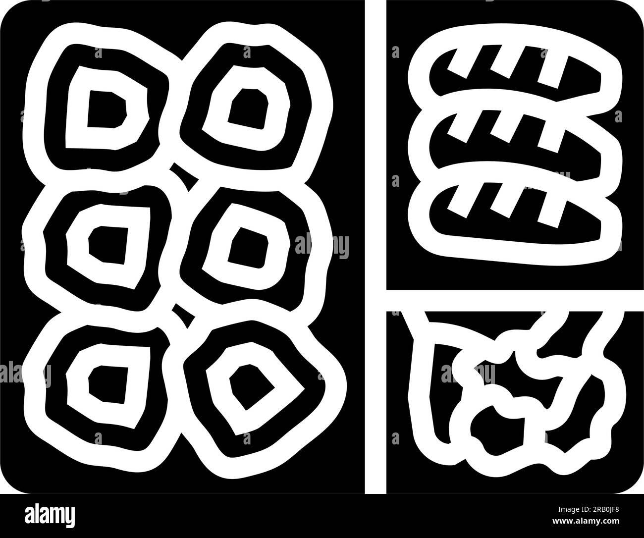 bento box japanese food glyph icon vector illustration Stock Vector ...