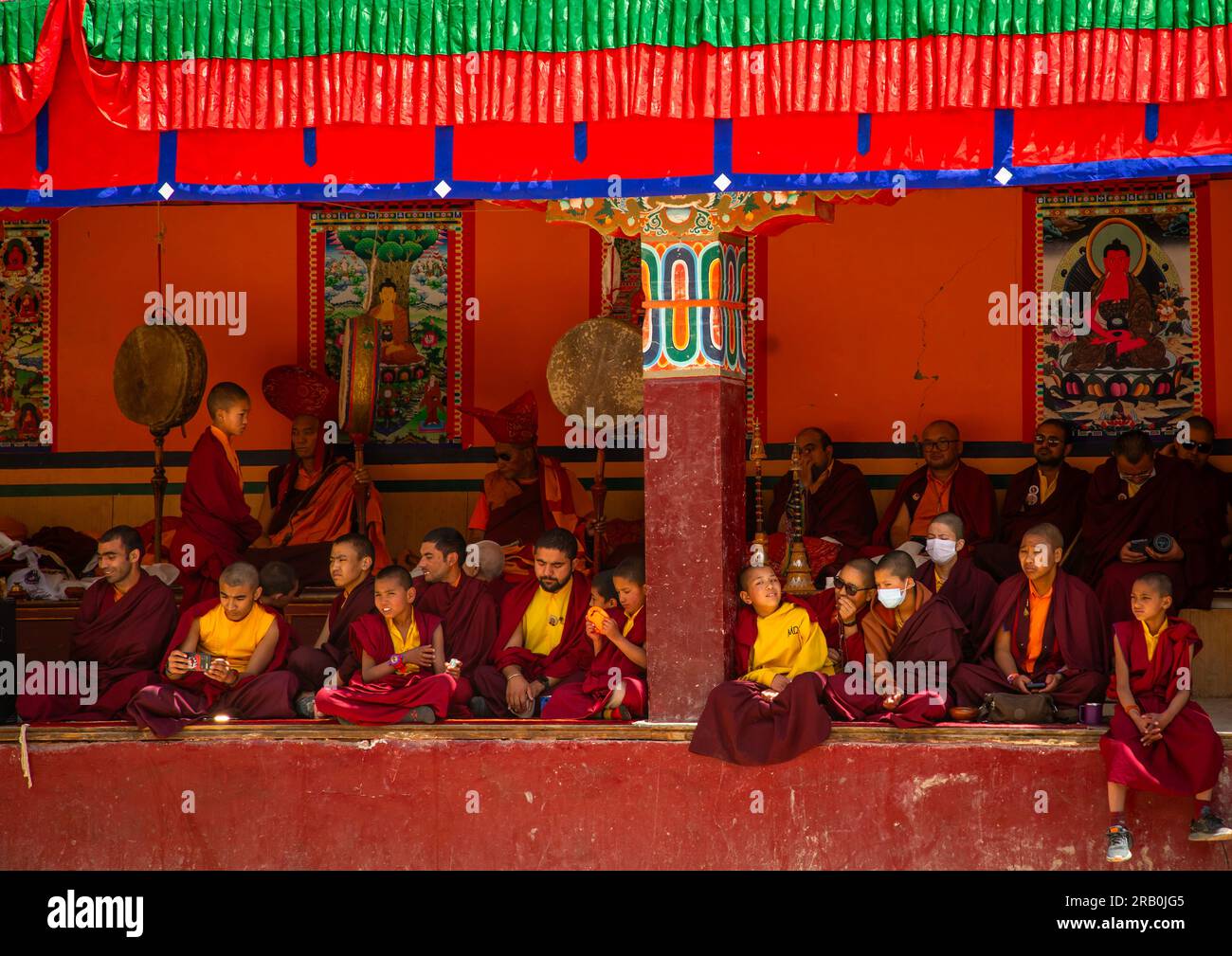 Lamayuru Monastery ceremony, Ladakh, Khalatse, India Stock Photo - Alamy