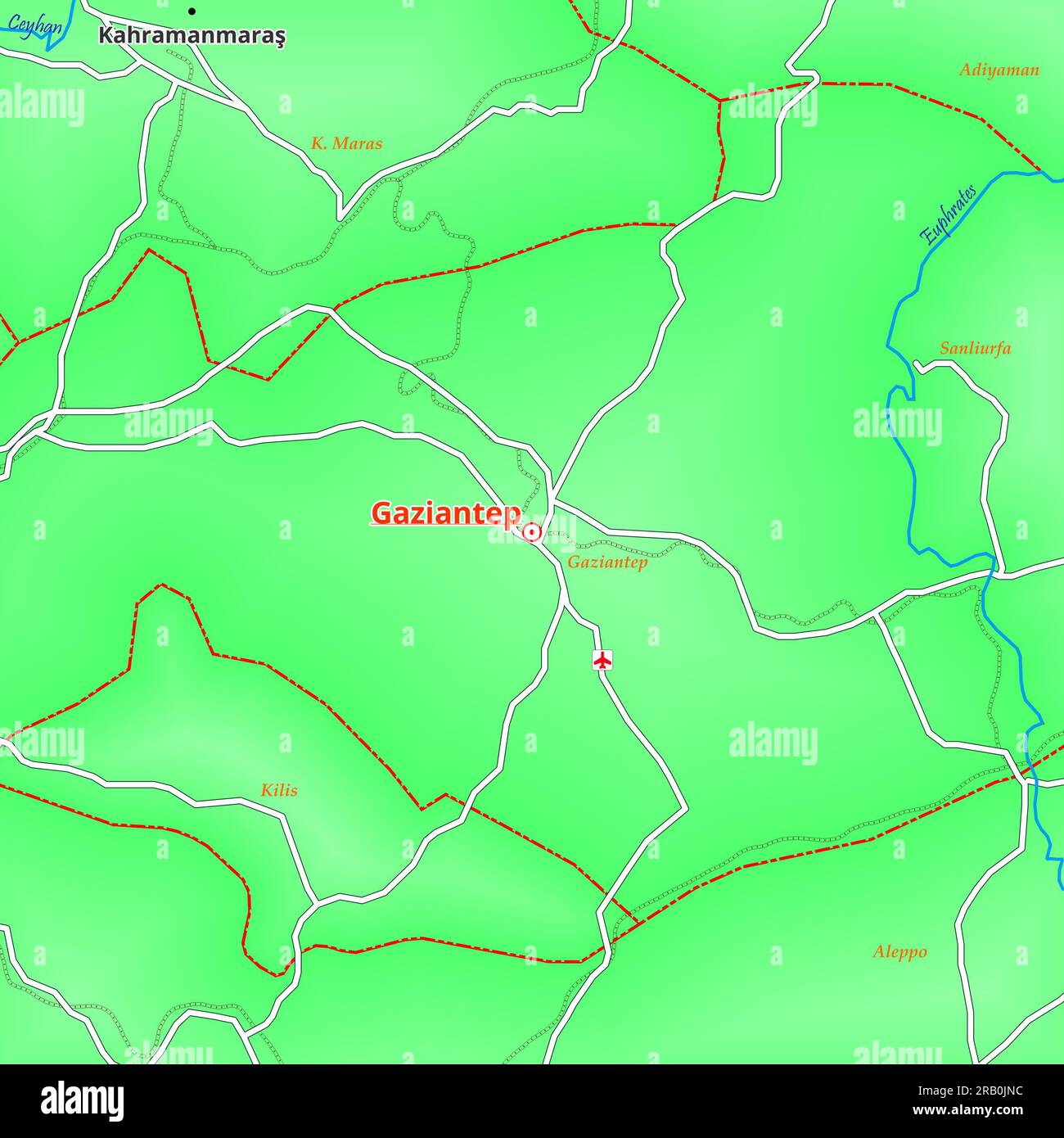 Map of gaziantep hi-res stock photography and images - Alamy