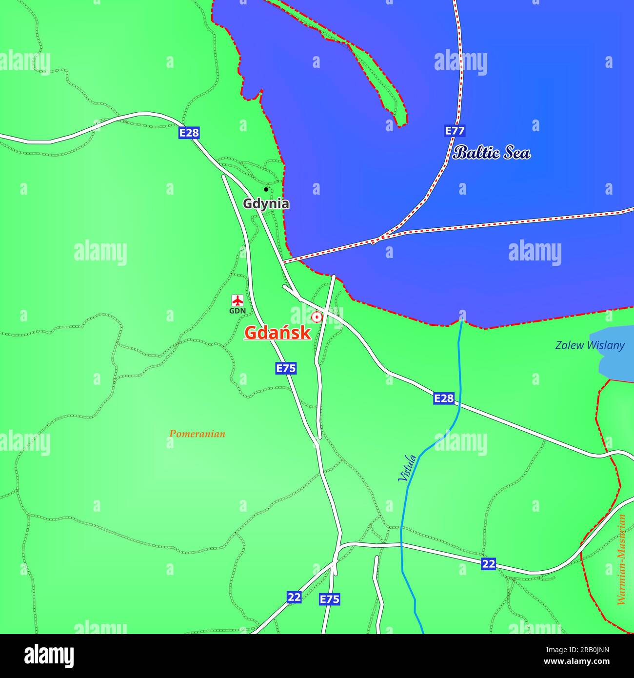 Gdansk maps hi-res stock photography and images - Alamy