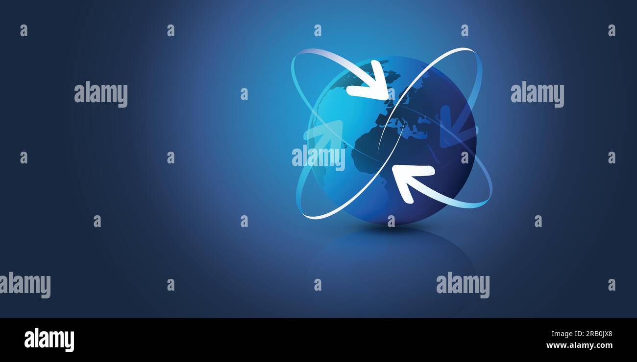 Earth Globe Design - Global Business, Technology, Globalisation Concept ...