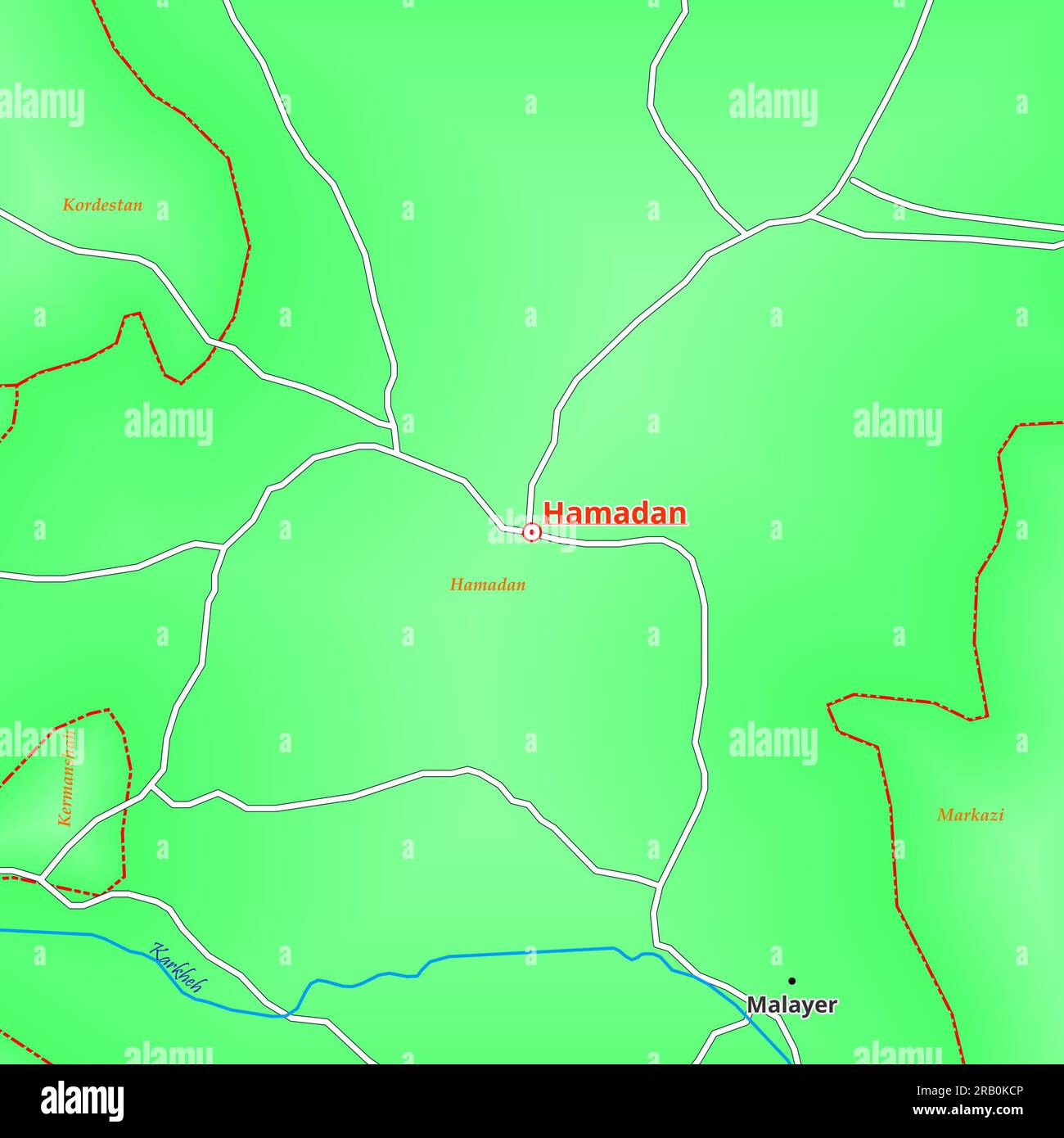 Hamadan map hi-res stock photography and images - Alamy