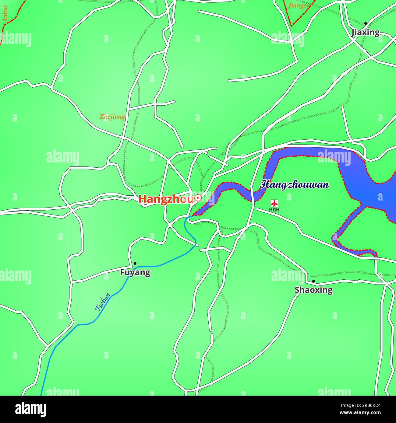 China map poster map hi-res stock photography and images - Alamy