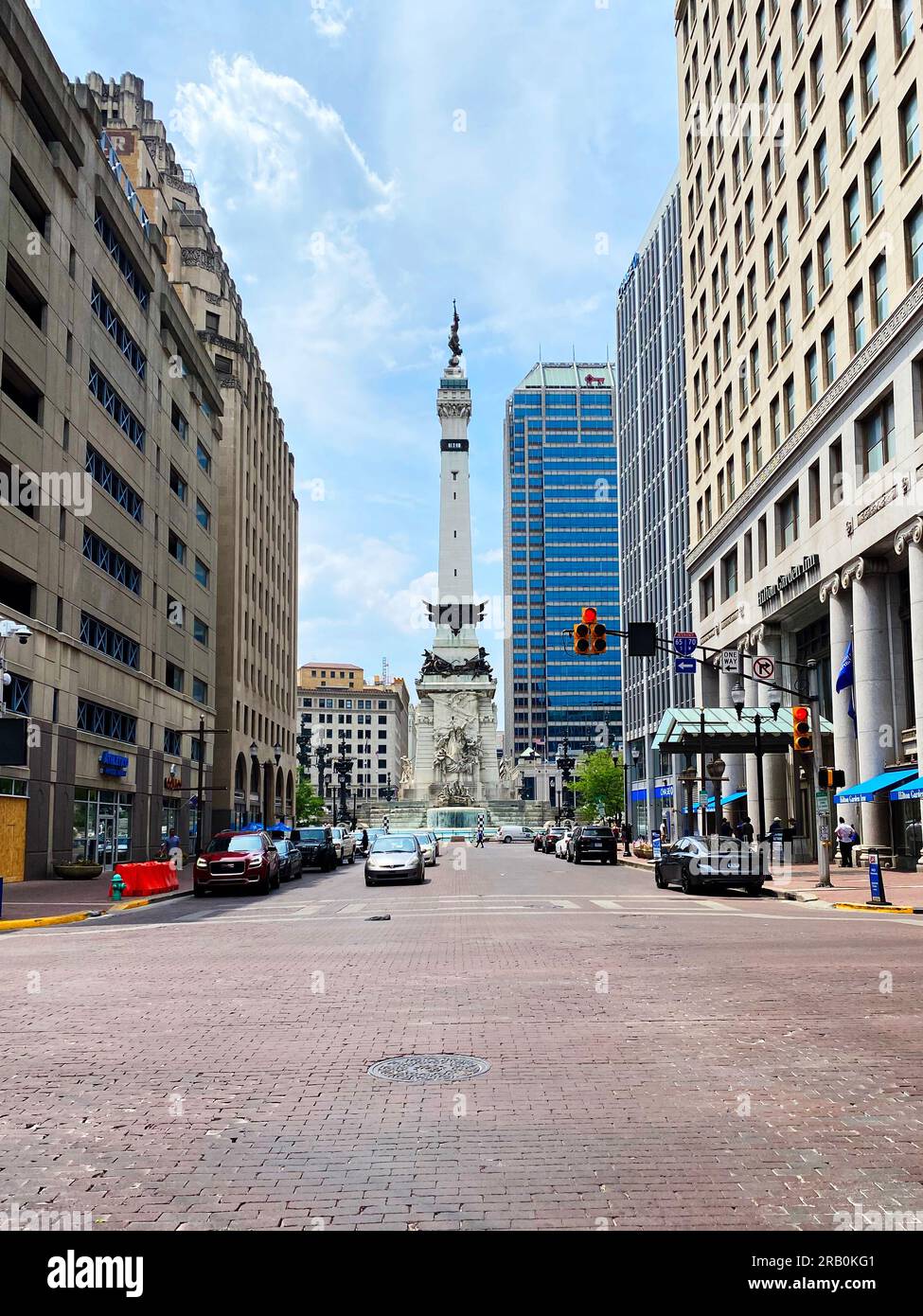 The Soldiers and Sailors Monument in Indianapolis, Indiana Stock Photo ...
