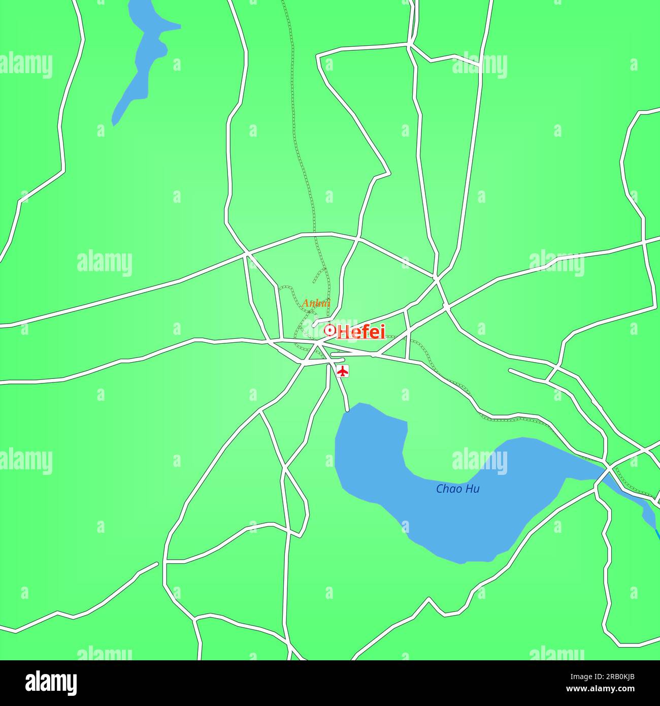 Map of hefei hi-res stock photography and images - Alamy