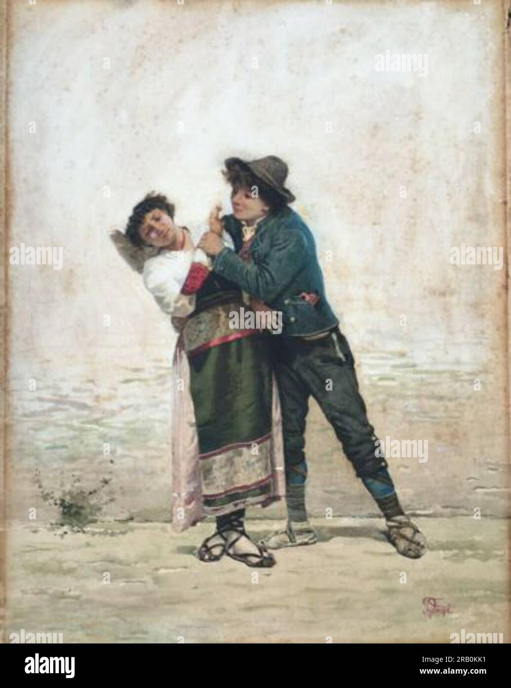 Peasant couple by Filippo Indoni Stock Photo - Alamy