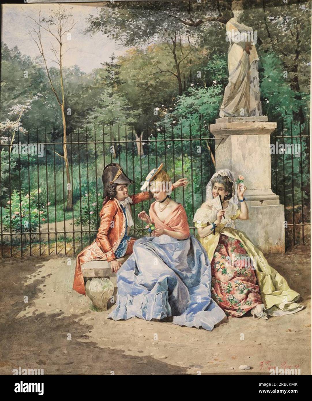 The two-timer 1874; Rome, Italy by Filippo Indoni Stock Photo - Alamy