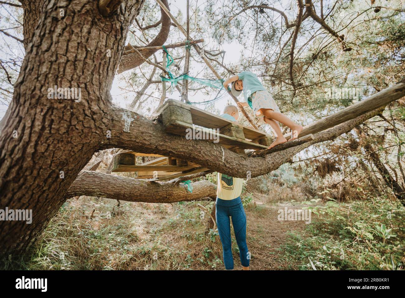 Woman and boy in the house hi-res stock photography and images - Alamy