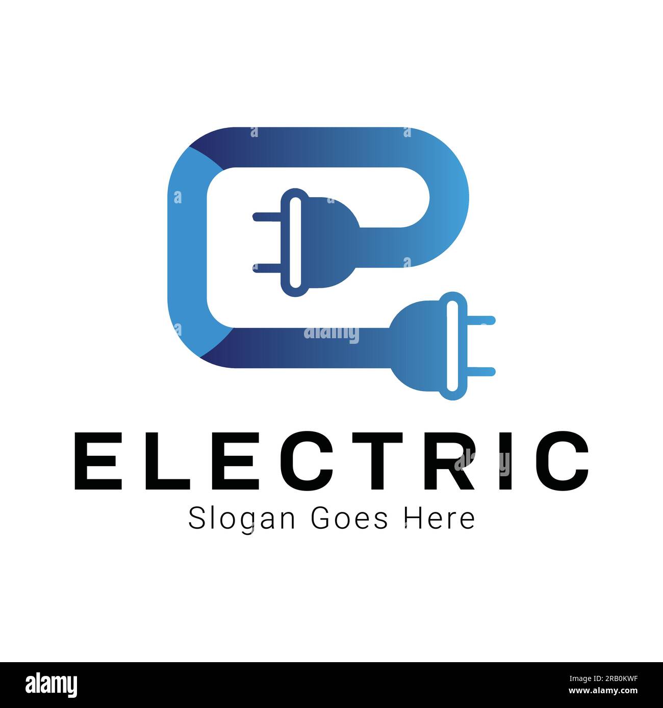 Electric Initial Letter E Logo Design Stock Vector Image & Art - Alamy